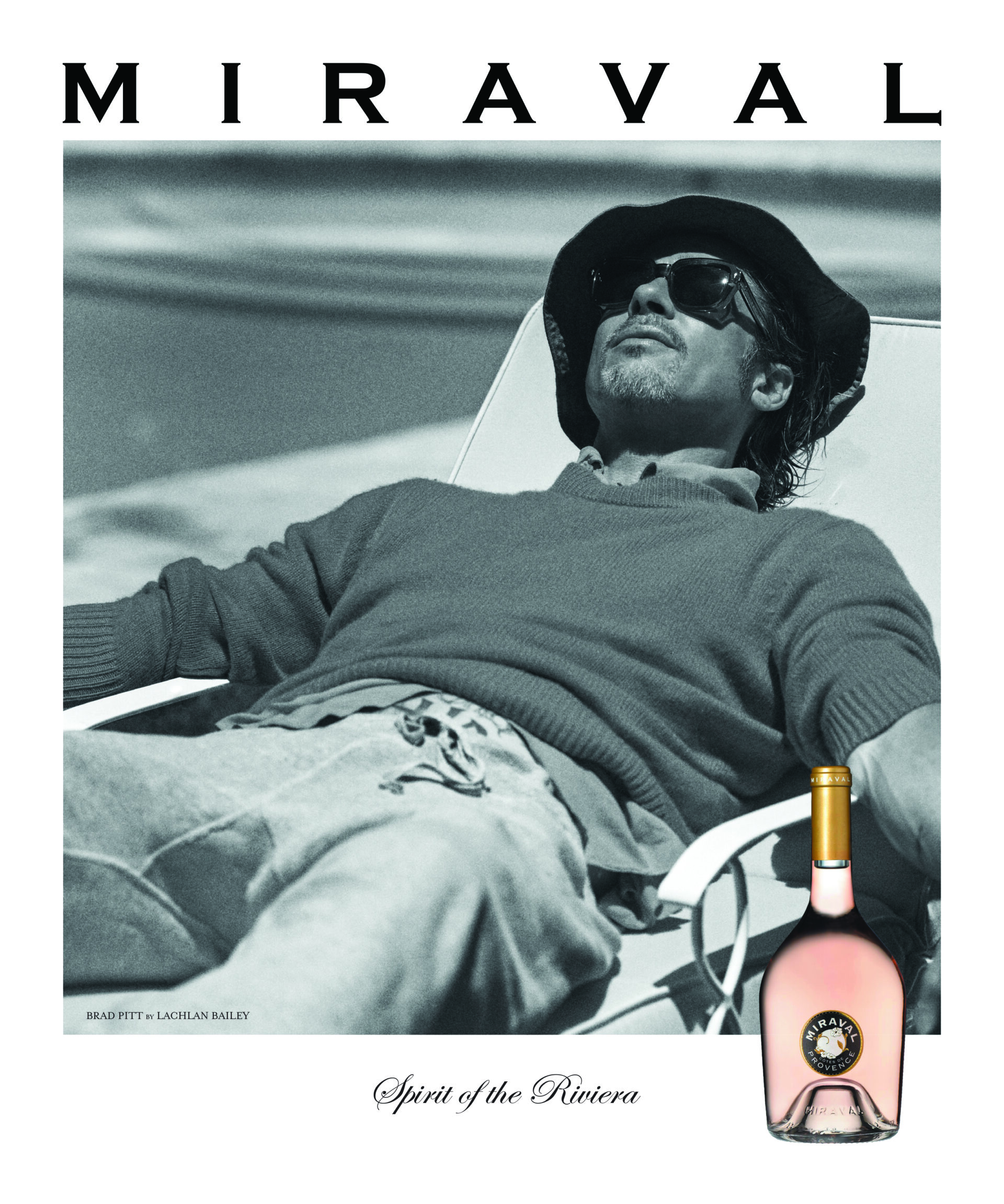 Brad Pitt et Miraval Rosé : Spirit of the Riviera - Luxsure