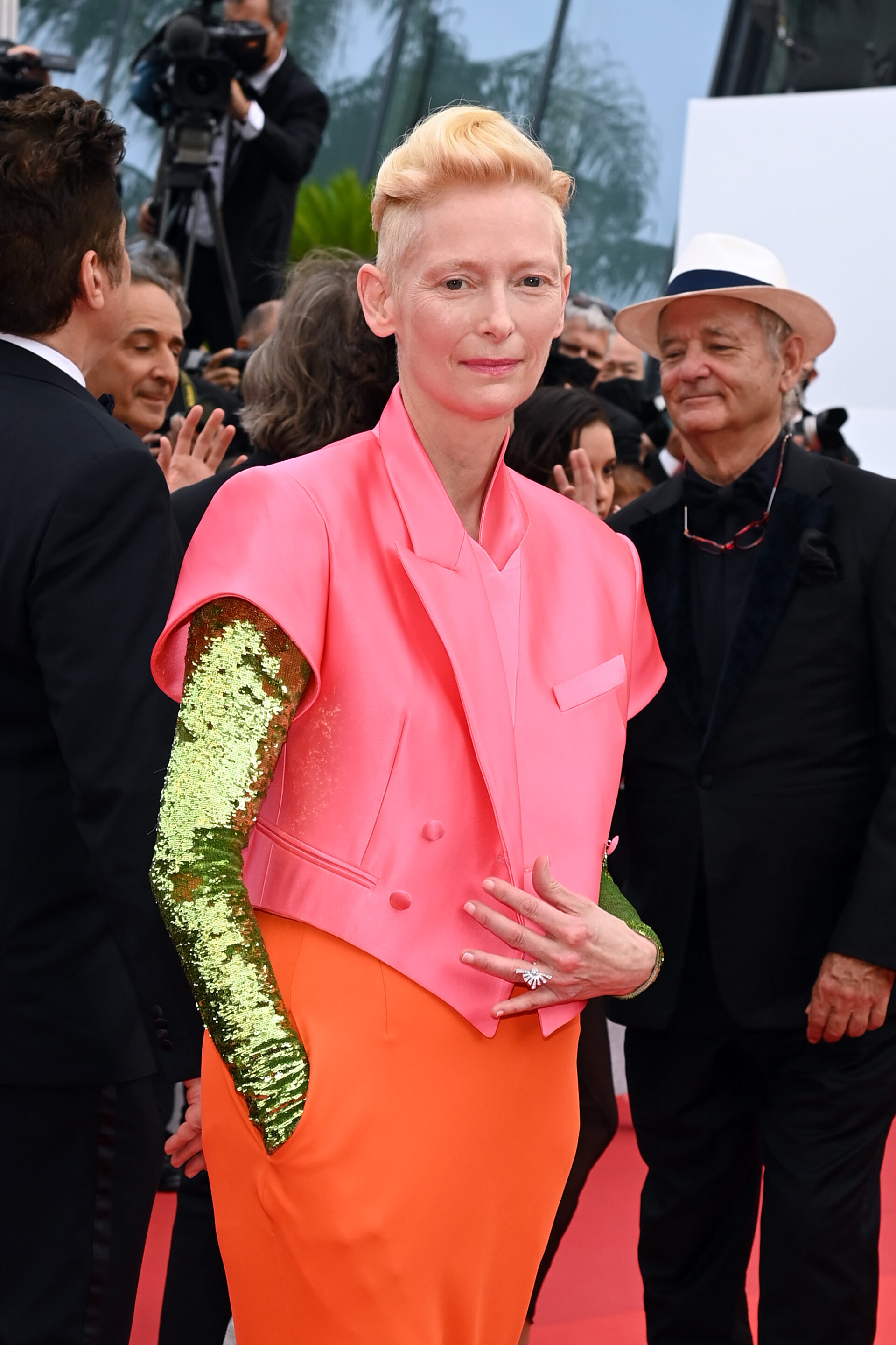 Tilda SWINTON portait CHANEL Joaillerie à la Première du film "The ...